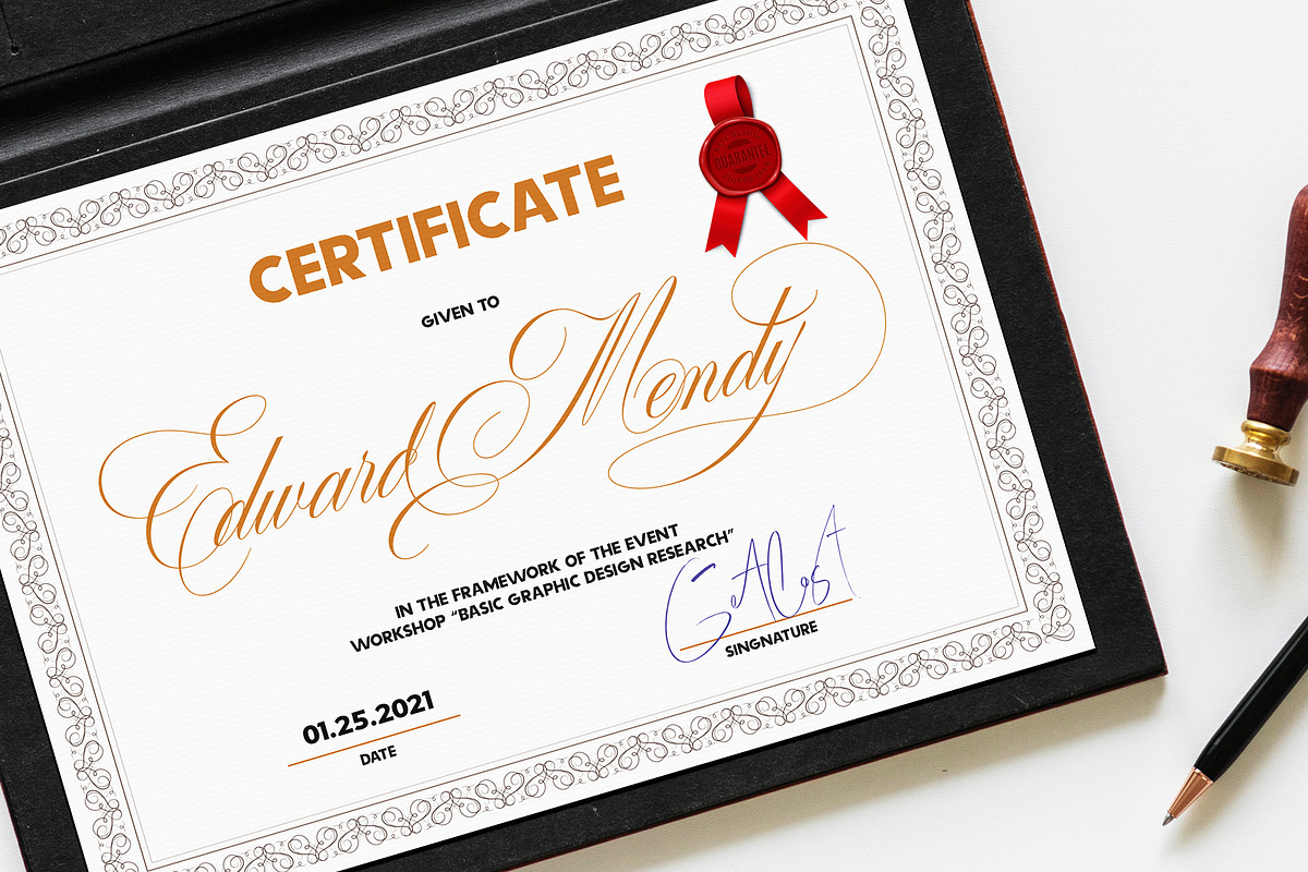 Desirable Brush Texture, a Script Font by Alcode