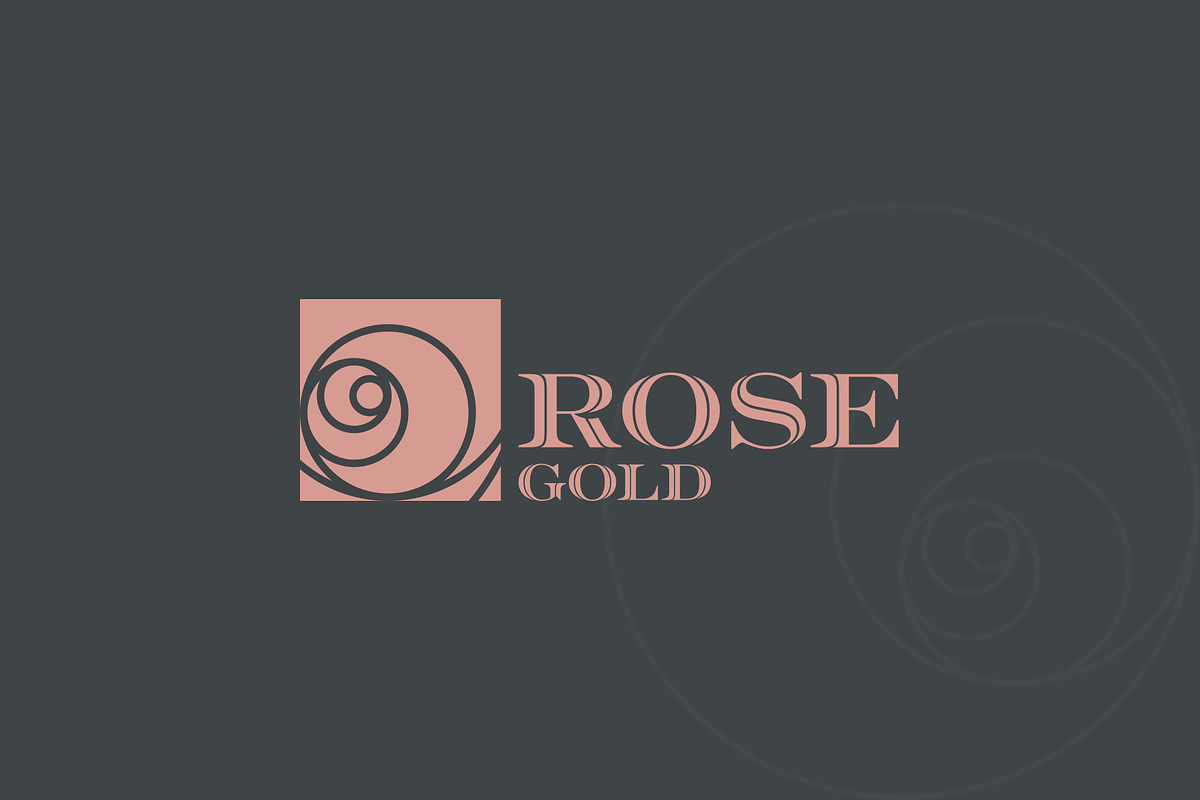Rose Gold Logo, a Branding & Logo Template by Machel Design