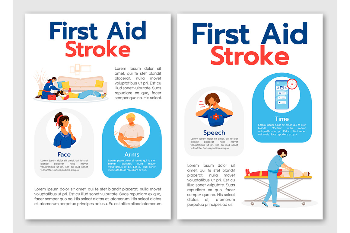 First aid for stroke brochure, a Brochure Template by IMG visuals ...