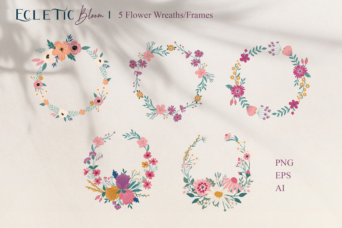 Meadow Floral Pattern Collection, a Pattern Graphic by Essentially Nomadic