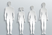 Human silhouettes, a Graphic by Microvector