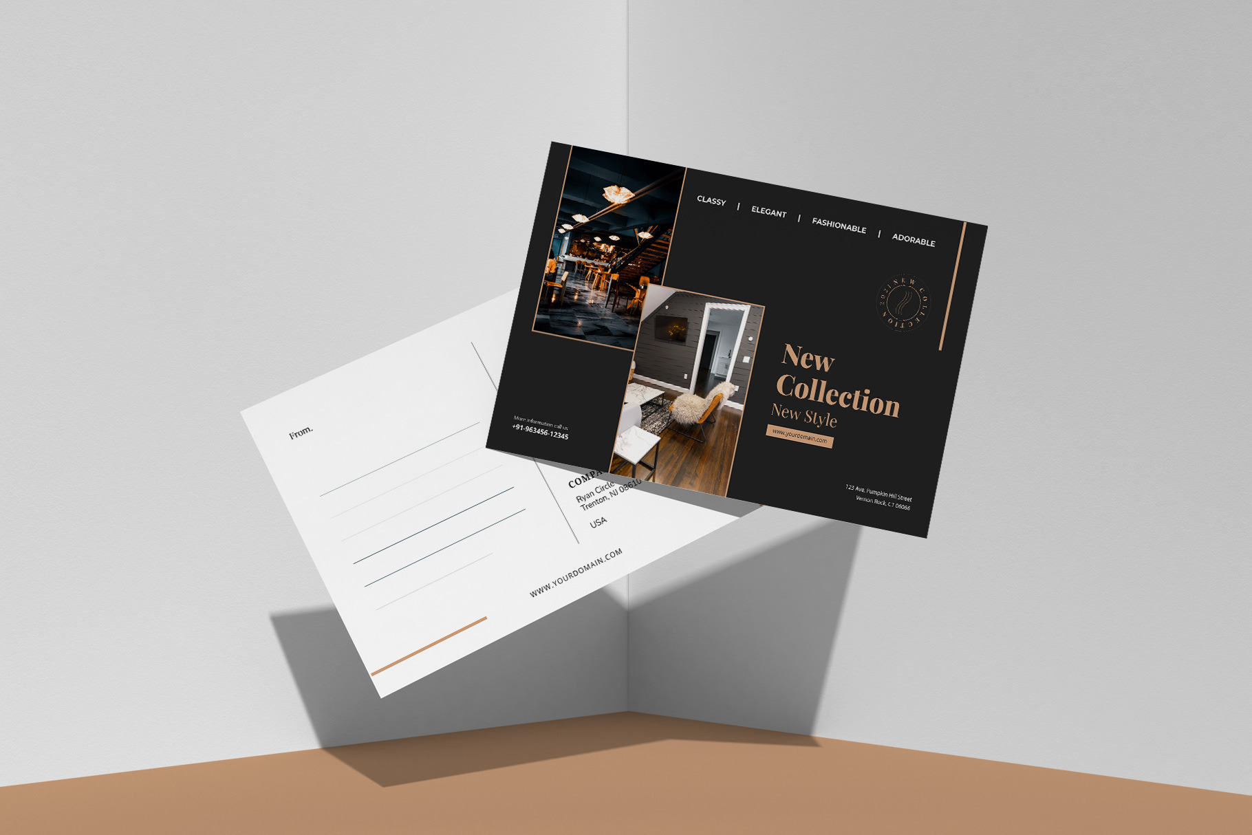 Elegant Interior Post card Template, a Card Template by VictorThemes