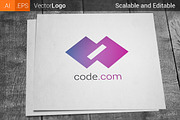 Code Logo, a Branding & Logo Template by Krukowski Graphics