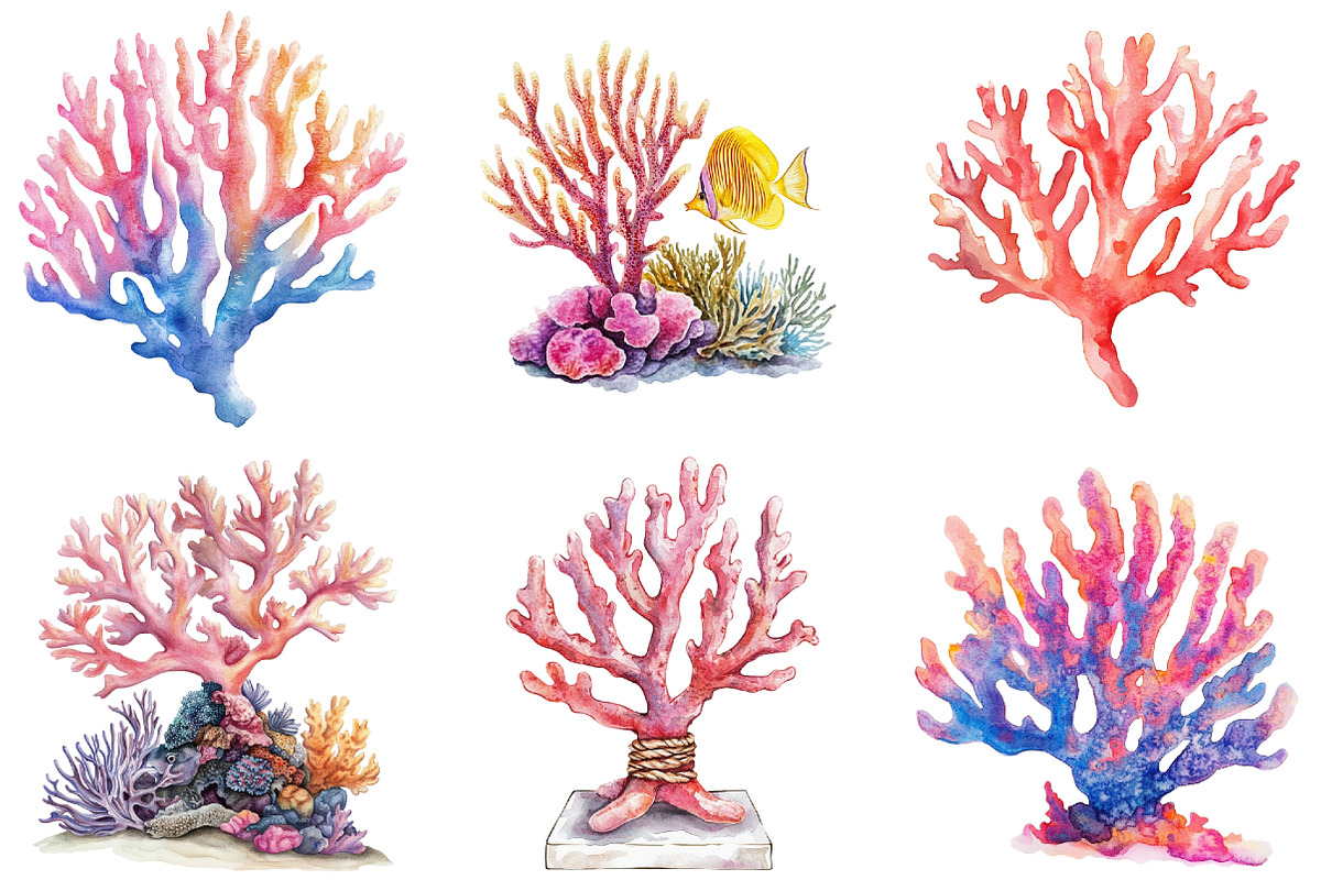 Coral Reef Clipart Bundle, an Illustration by Pixels.Craft