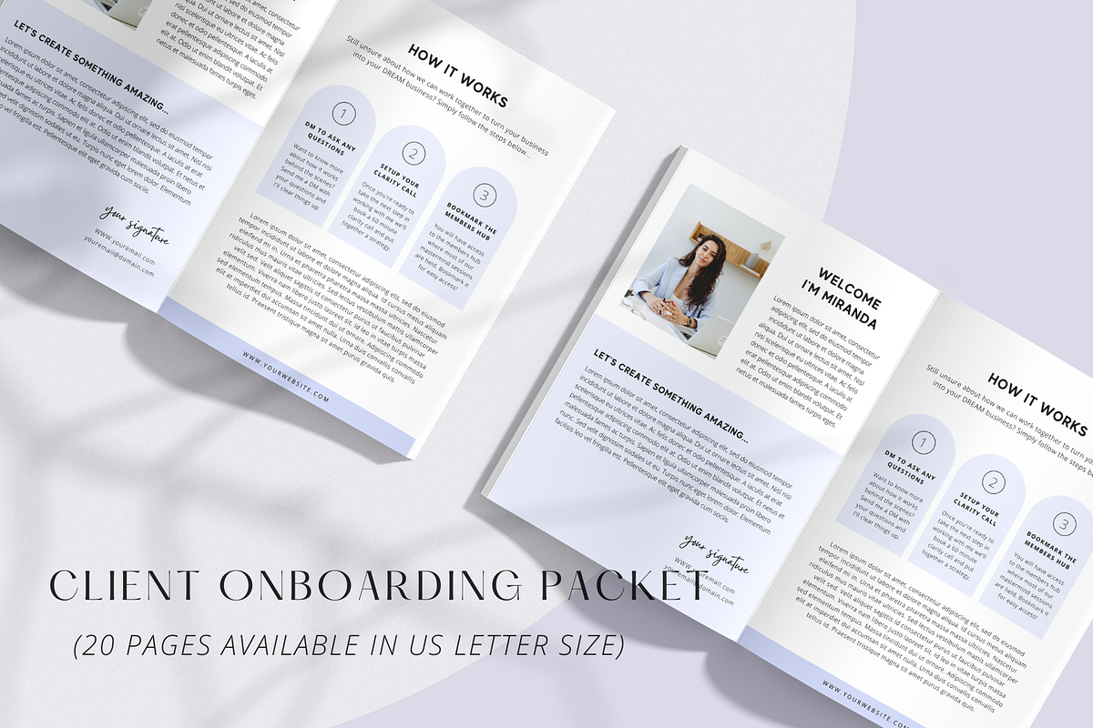 Client Welcome Book Template CANVA, a Magazine Template by ShopRShop