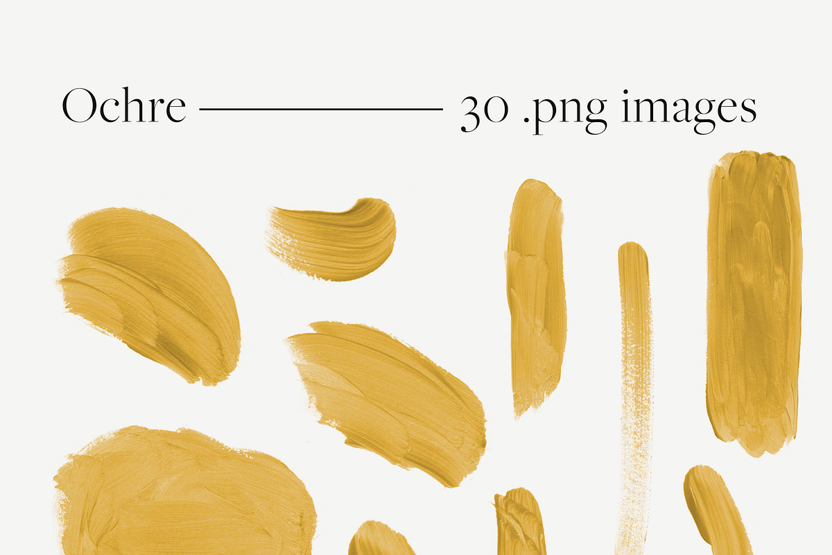 High Resolution Paint Brush Strokes, a Texture Graphic by Touch and Form