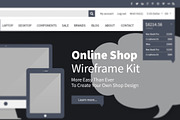 Online Shop Webdesign Wireframe Kit, a Wireframe Template by ...