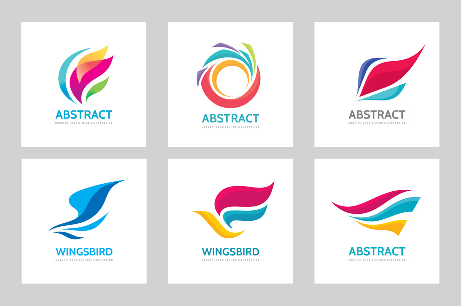 Abstract Design Vector Logo Set, a Branding & Logo Template by serkorkin