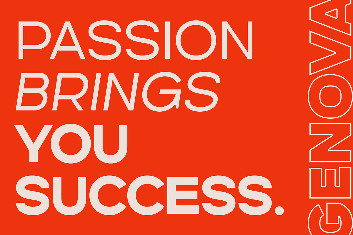 Genova Sans Opentype Font Family | Creative Market