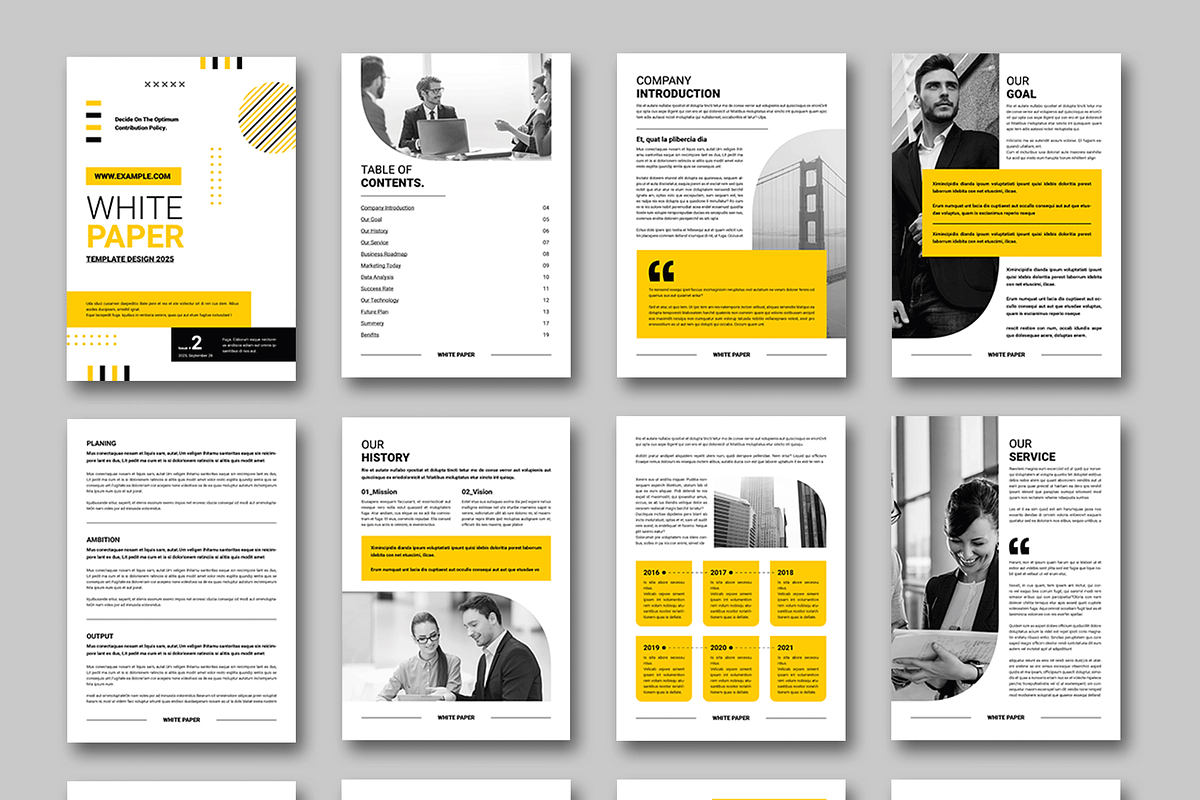 Corporate White Paper Design Layout