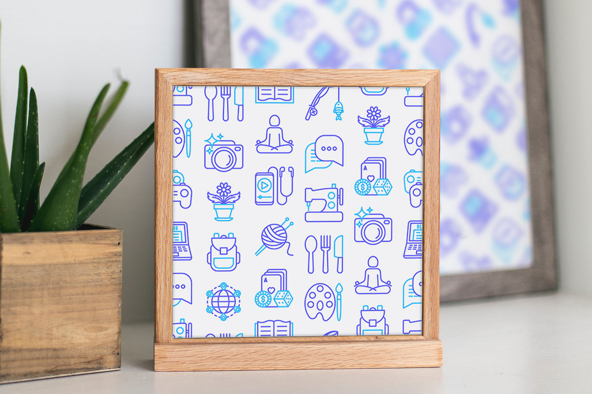 Hobby Patterns Collection, a Pattern Graphic by Alex Blogoodf