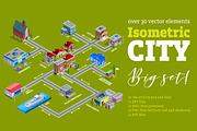 Isometric City Set, a Work Illustration by Macrovector
