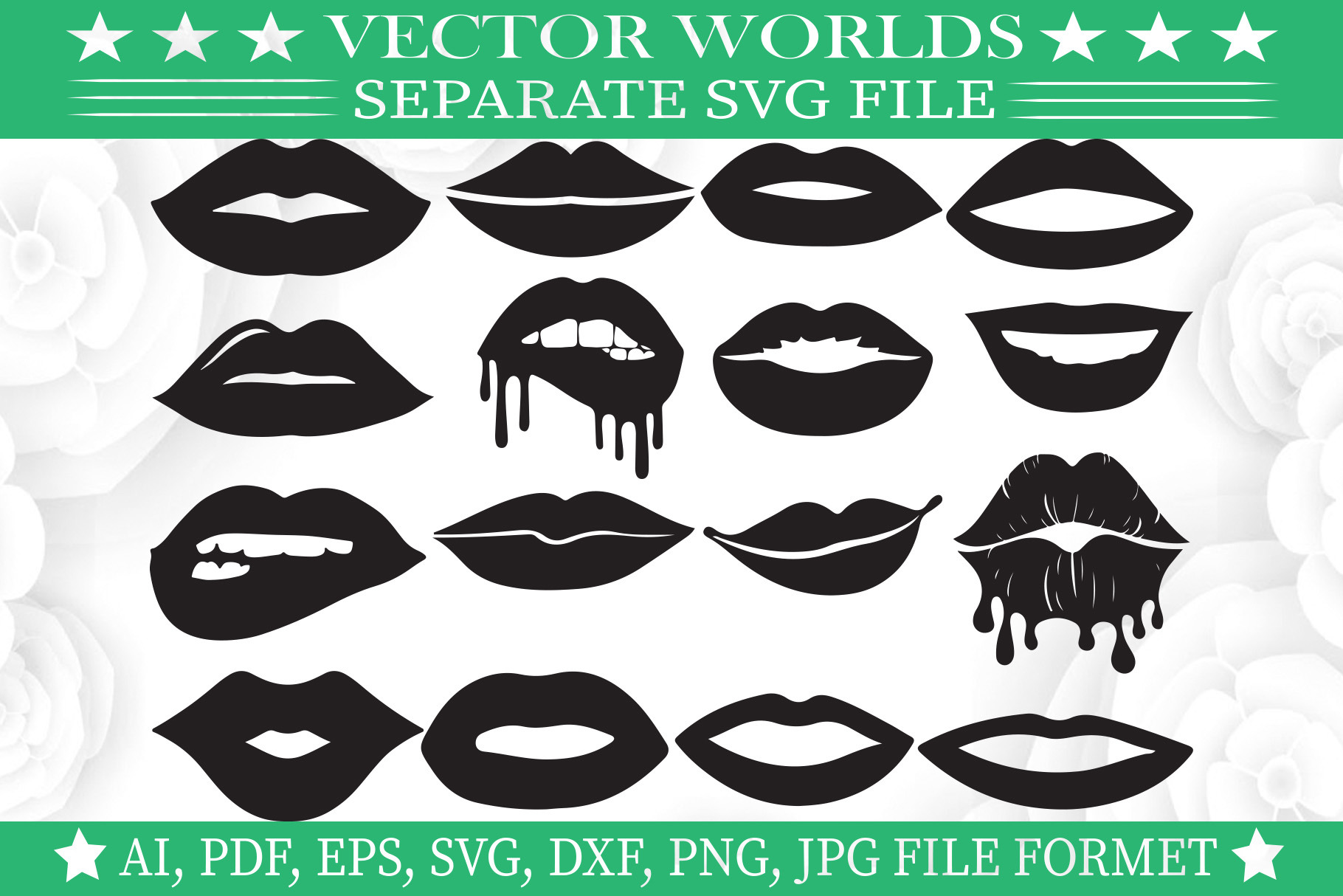 Lips Svg, Cute, Pink, Red, Hot Svg, an Object Graphic by VectorWorlds