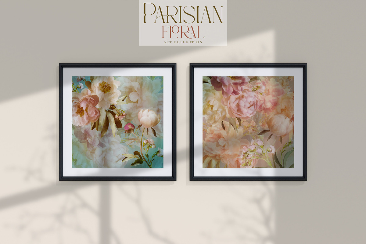 Parisian Floral Art Collection, a Decorative Illustration by Eclectic ...