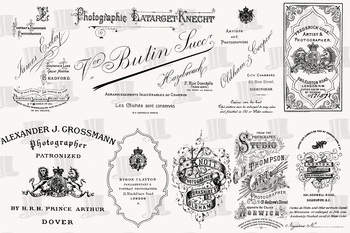 Vintage Overlay Design Collection, a Decorative Illustration by Century ...