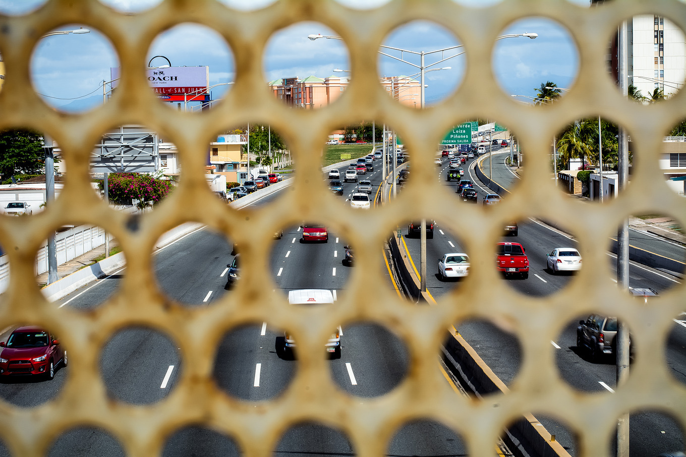 Bridge over Highway Traffic, an Architecture Photo by Raúl's Photography