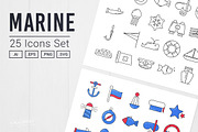 Marine UI Icon Set - Vectors, an Icon by Krukowski Graphics
