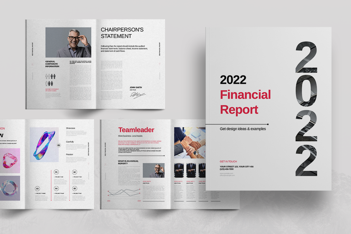 Financial Statement Brochure Layout