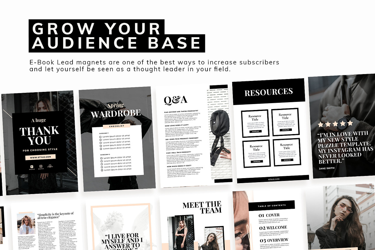 Style Ebook Canva Template, a Magazine Template by Cultive Creative ...