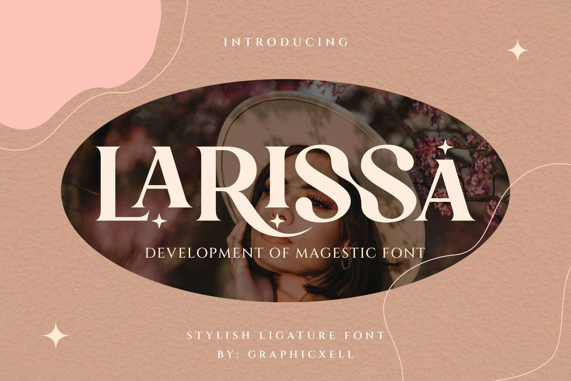 Larissa - Ligature Typeface, a Serif Font by Graphicxell