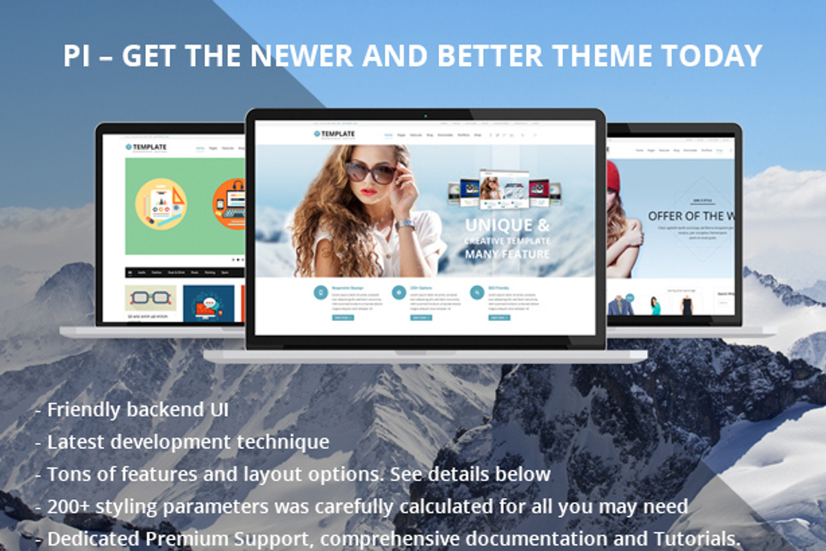 PI - WordPress MultiPurpose Theme, a WordPress Template by Digipieces