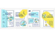 Reducing water pollution | Brochure Templates ~ Creative Market