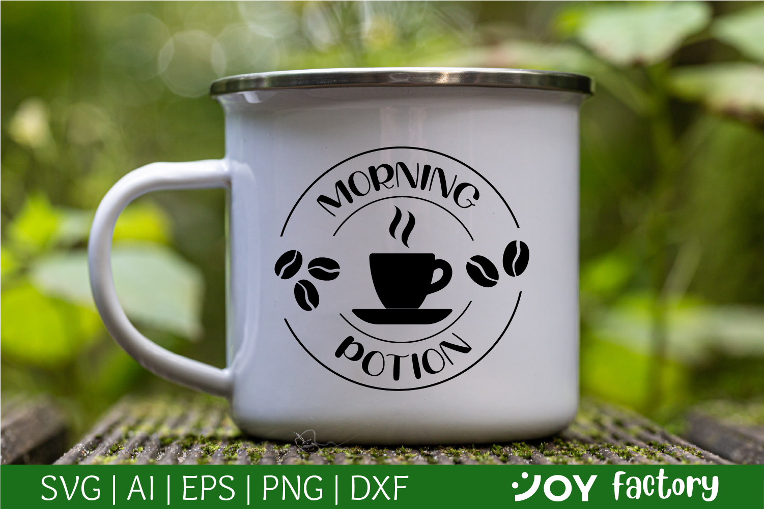 Morning potion coffee mug design SVG