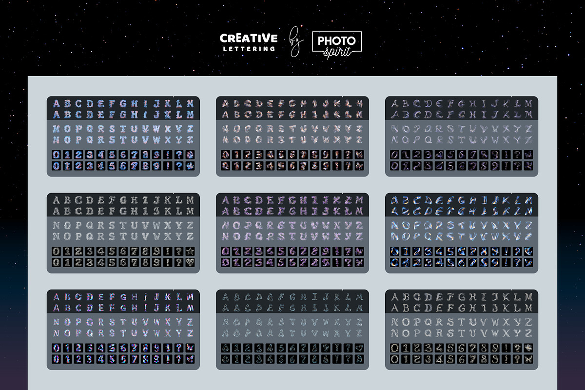 Letters Overlays Bundle II 27 In 1, a Symbol Font by PhotoSpirit