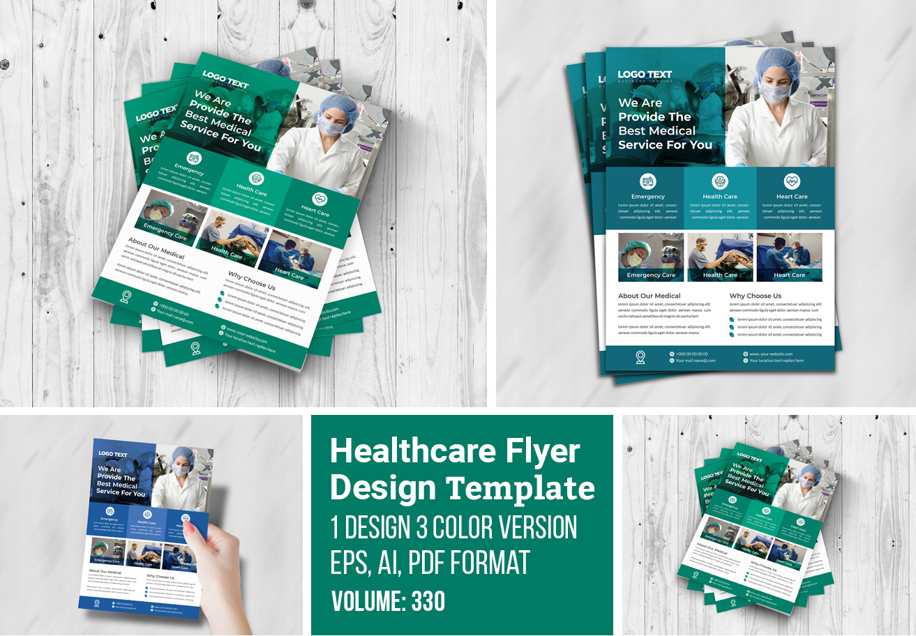 Medical Services Flyer Template, a Flyer Template by MRI STUDIO