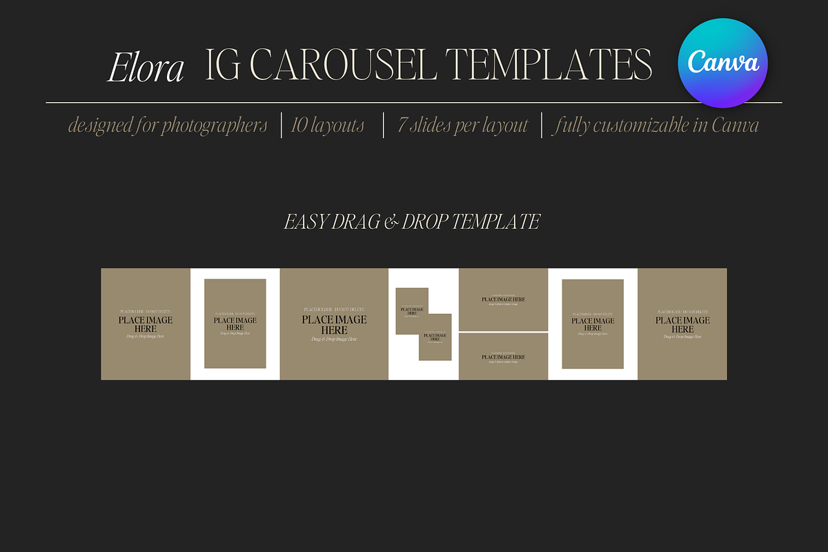 IG Carousel Templates for Canva | Creative Market