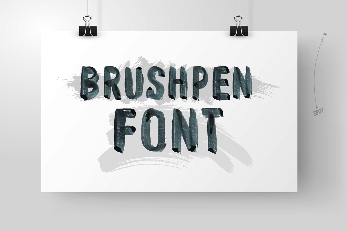 Brushpen Font, a Symbol Font by Vector photo shop