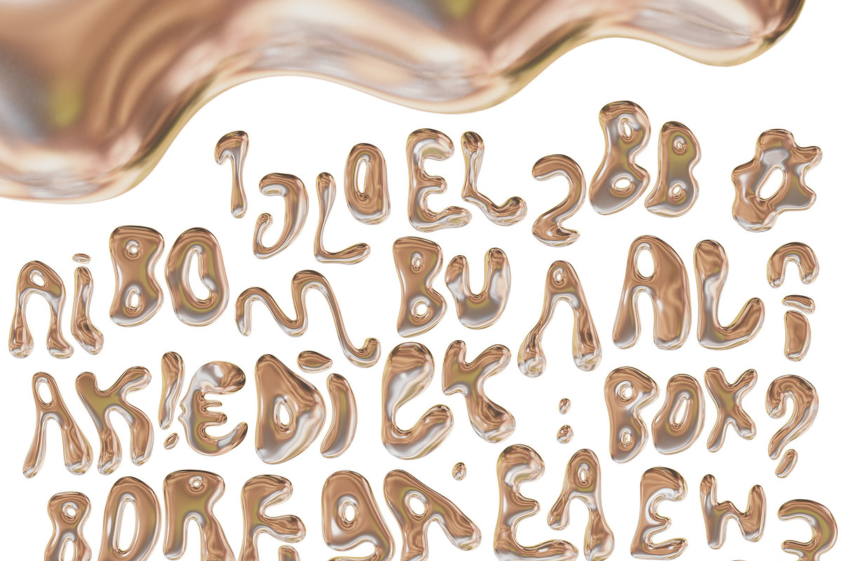 cool a bubble letter