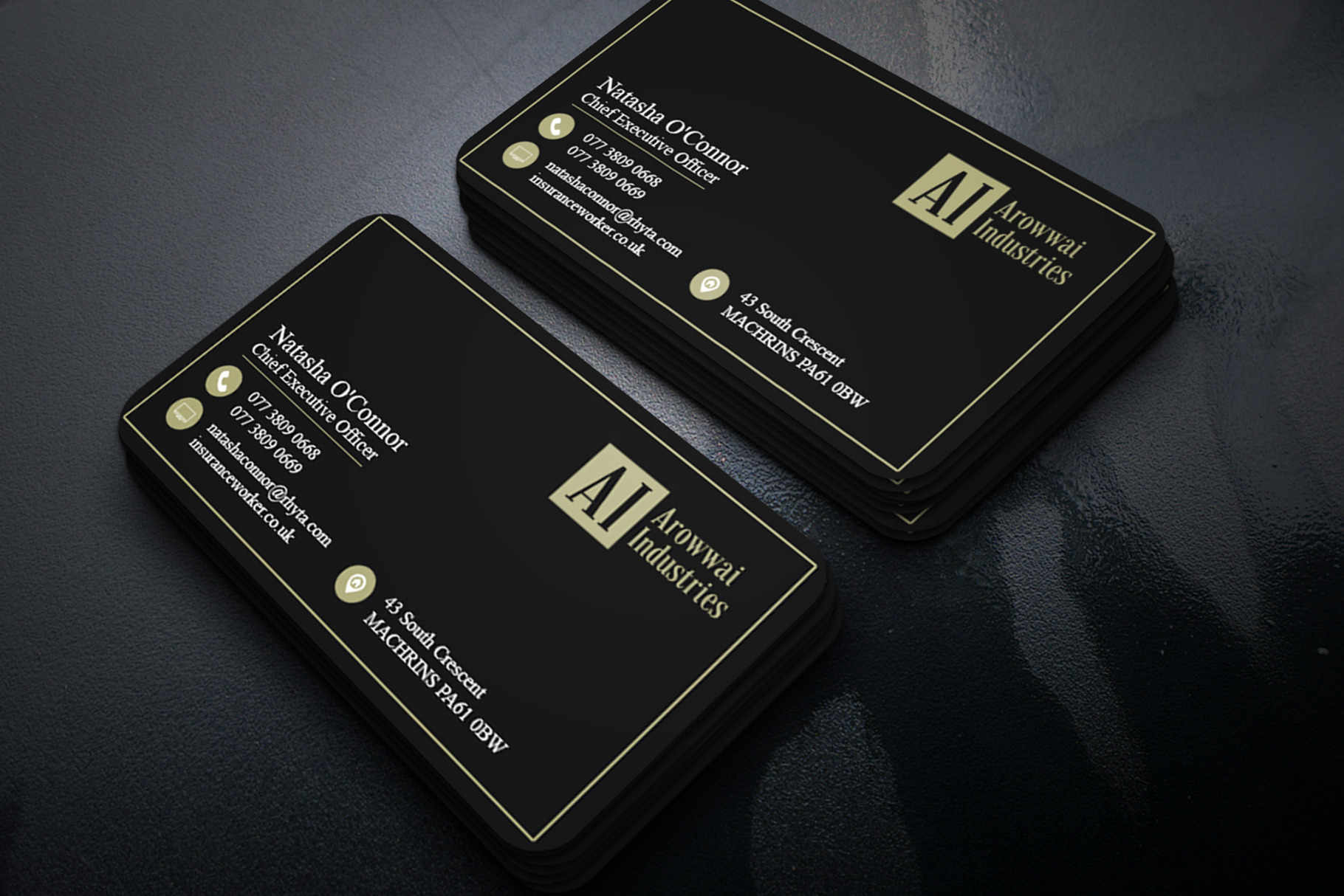 Professional Business Card Design PSD