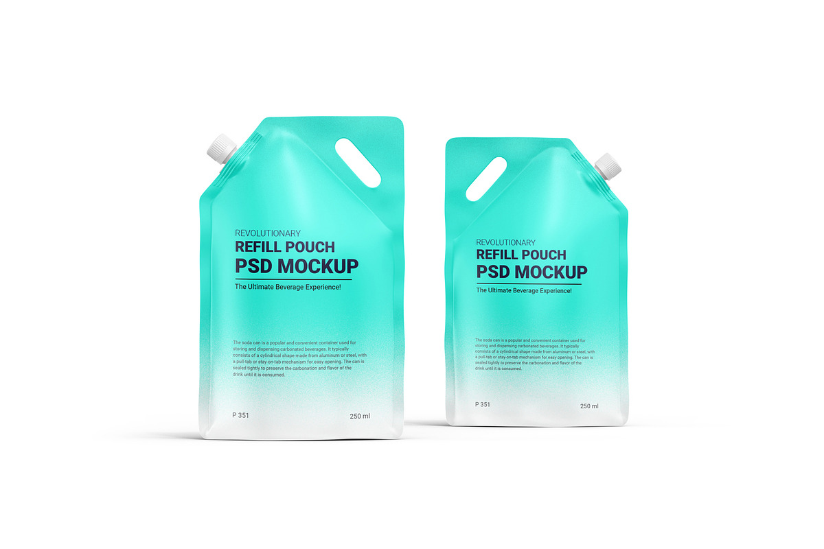 Refill Pouch Bag Mockup