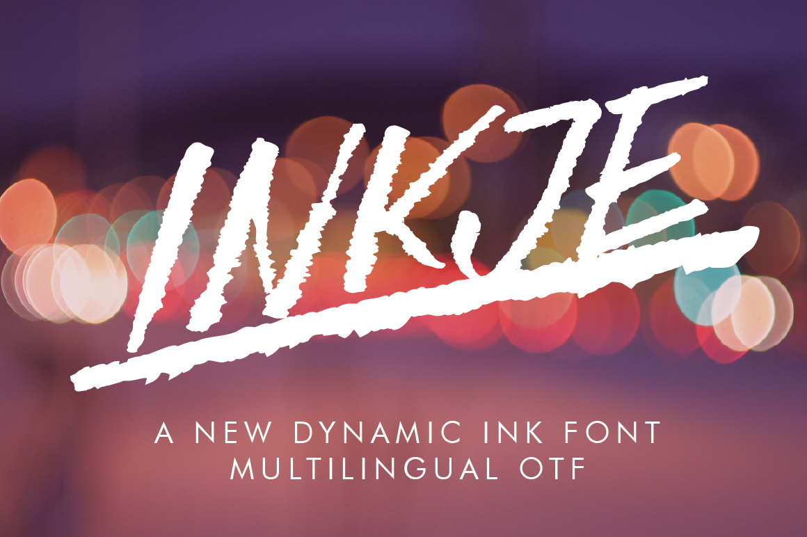 Inkje Italic Font, a Script Font by Fonts by ateliervonau