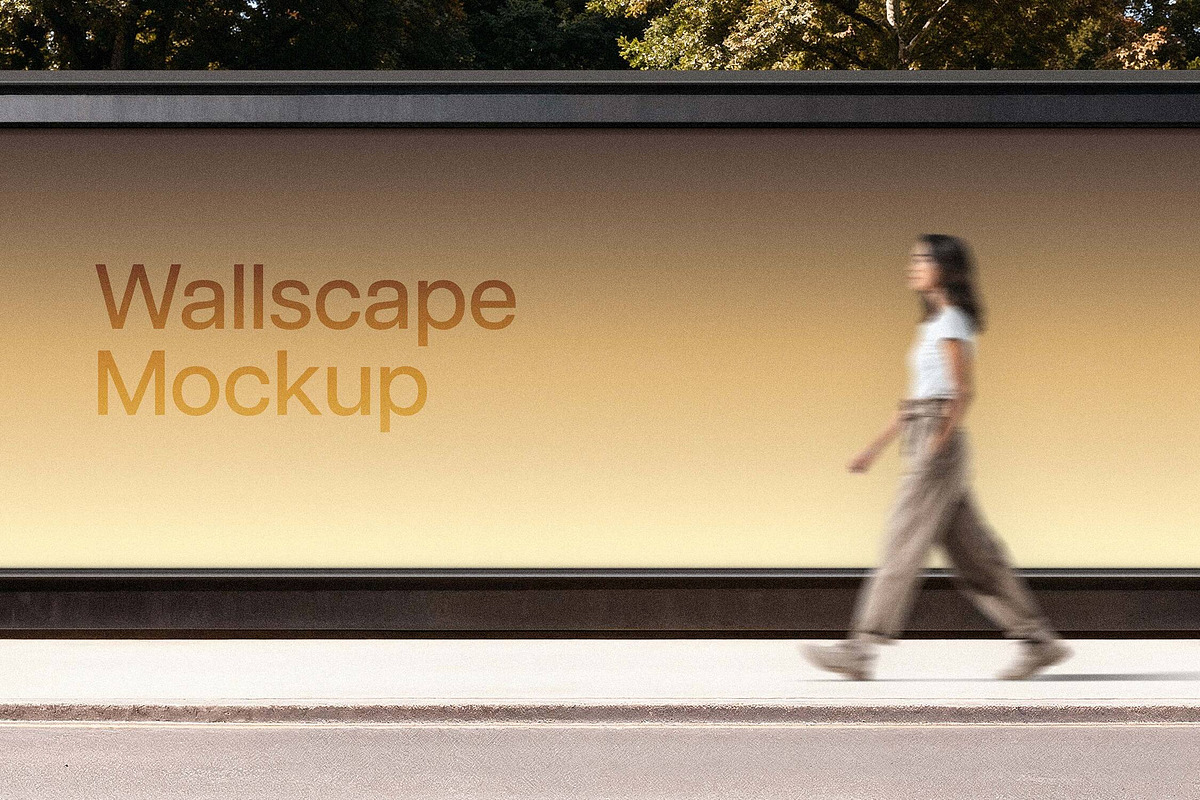 Outdoor Wallscape Mockup, an Advertising Mockup by Design Squad