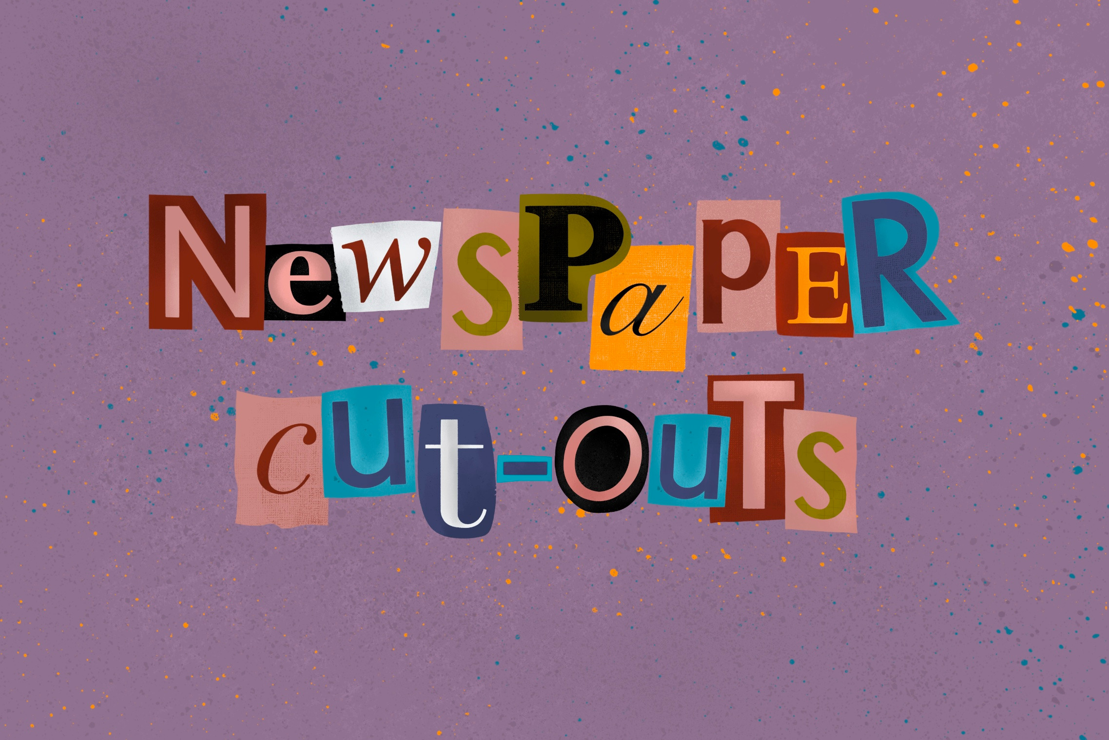 Newspaper Cut-Outs Alphabet, an Object Graphic by AgneshaStudio