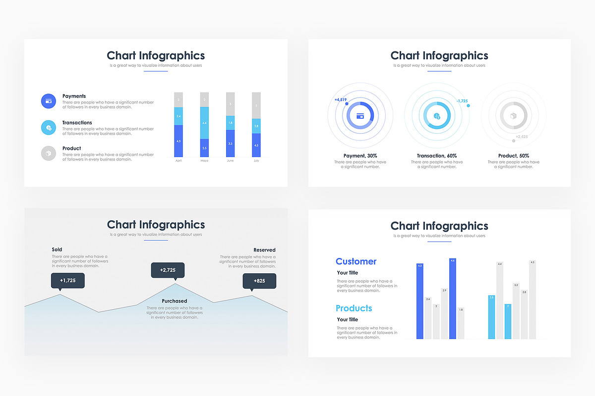 Charts Infographics PowerPoint, a Presentation Template by slidequest