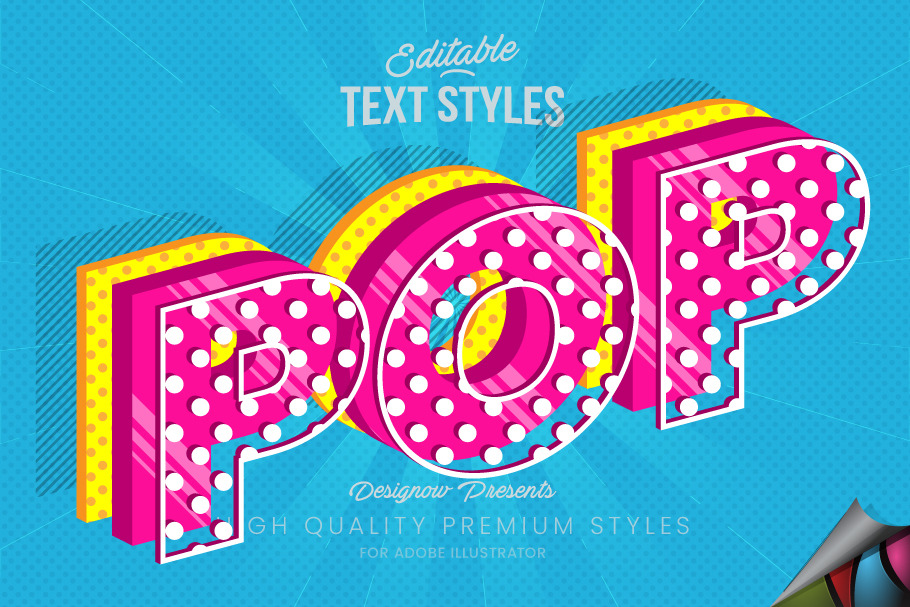 Pop Art Text Style, a Layer Style Add-On by Designow Group