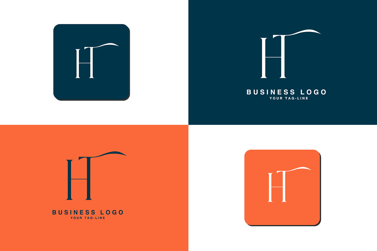 HT,T H, Abstract Logo design, a Branding & Logo Template by art_creater