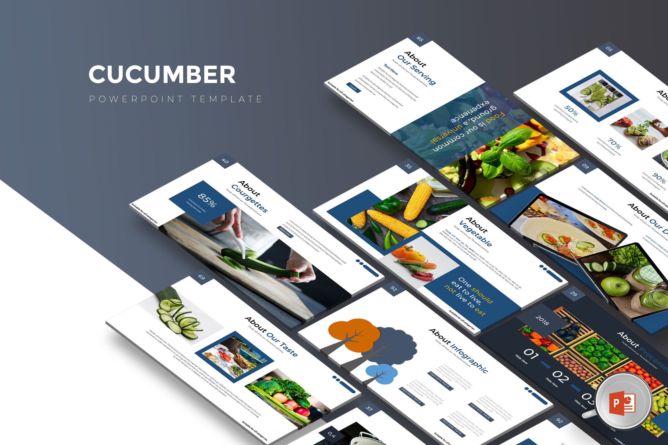 Cucumber - Powerpoint Template, a Presentation Template by AQR Studio ...