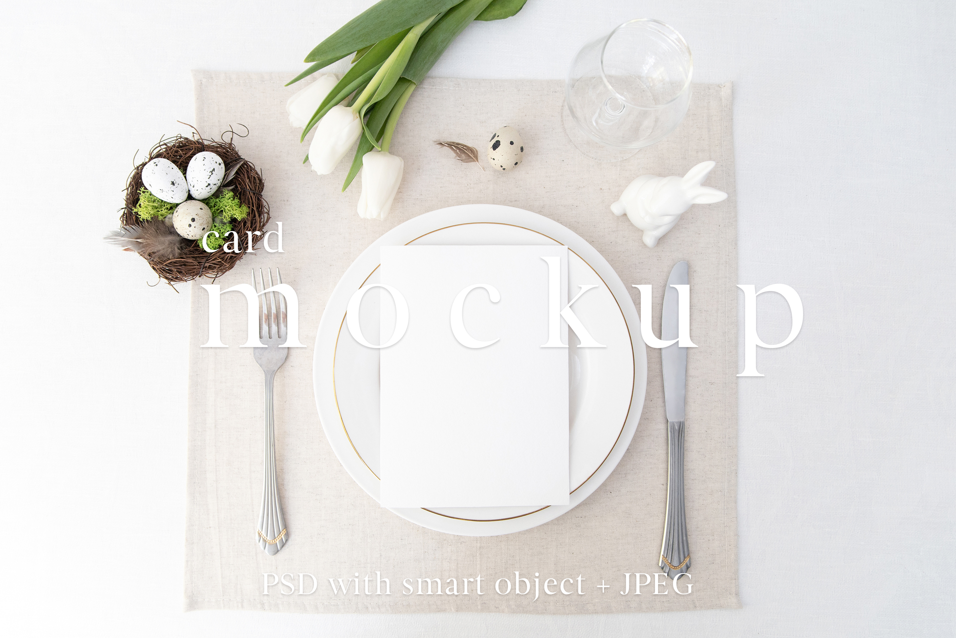 Easter 5x7 Menu Card Mockup, a Product Mockup by ILoveMockupDesign