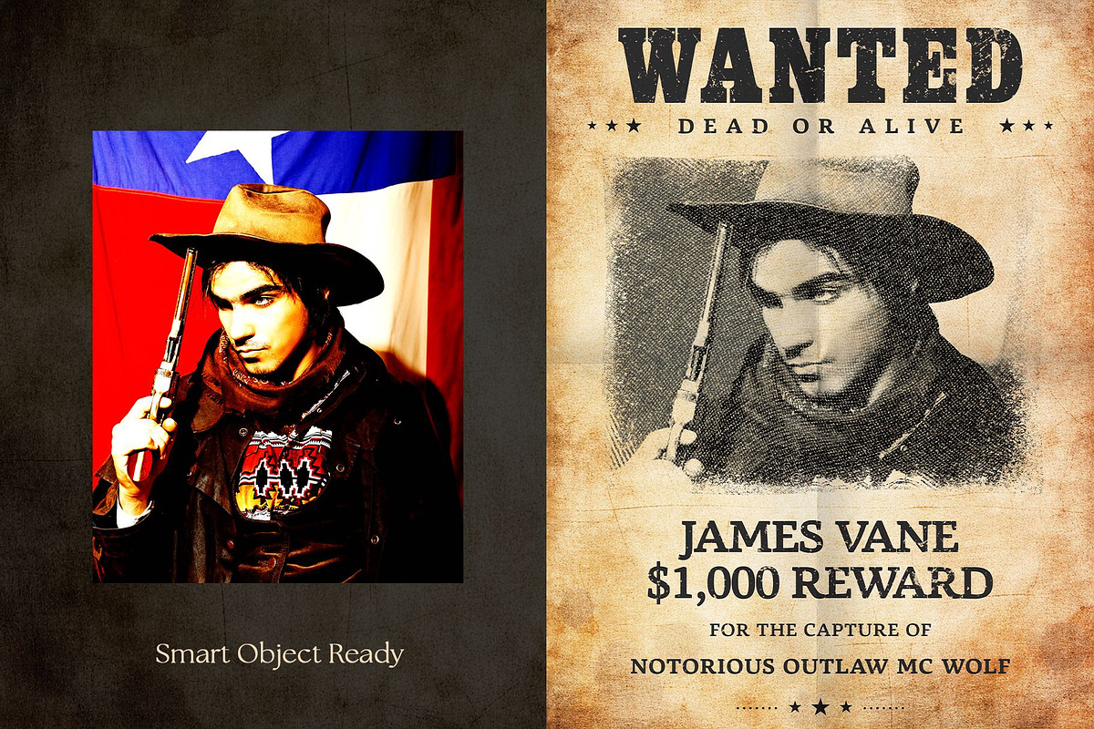 Wanted Poster Template, a Poster Template by BrandPacks