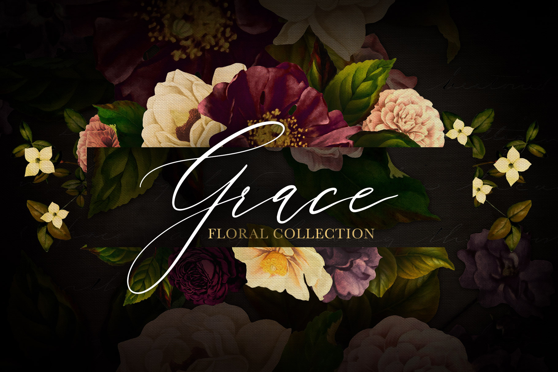 Grace Floral Collection, a Texture Illustration by Eclectic Anthology