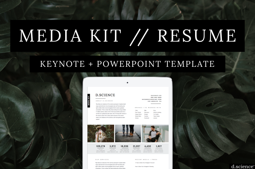 Media Kit | Press Kit | Resume No.2, a Resume Template by Template ...