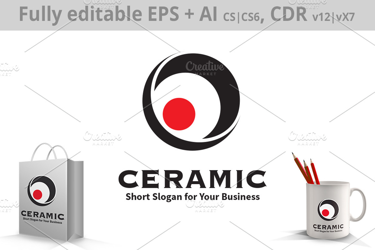 Ceramic Logo Template, a Branding & Logo Template by Designoo
