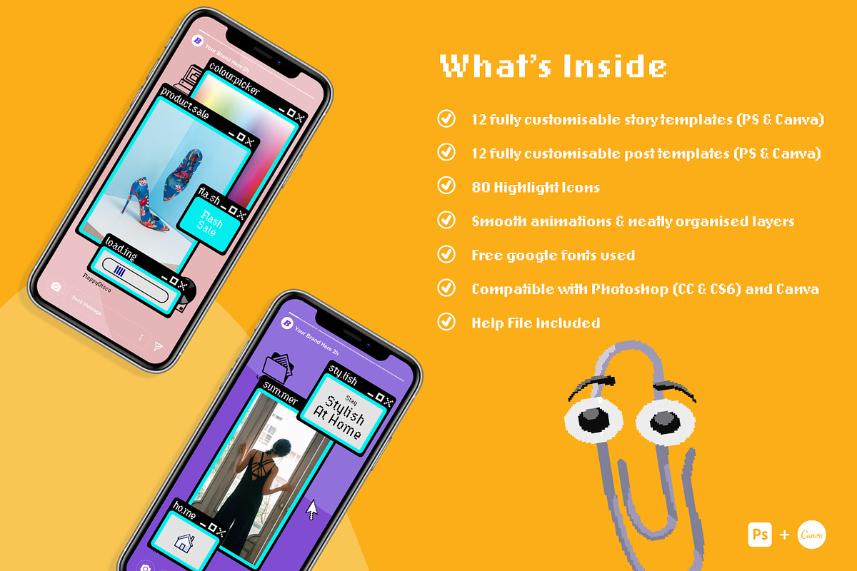 90's Web Animated Insta Kit