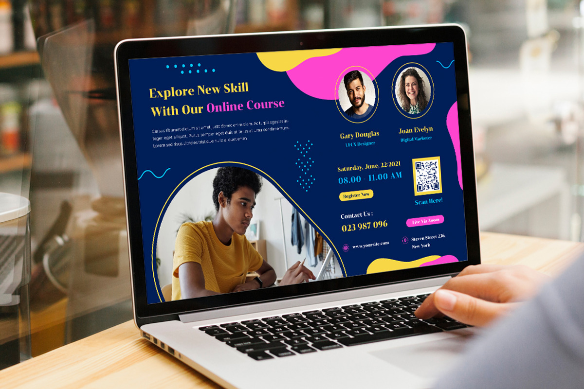 Online Course Digital Poster, a Templates & Theme by Rahardi Creative