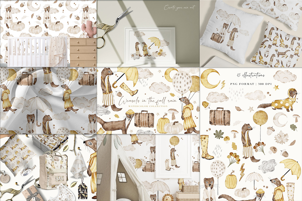 Kids Baby Bundle Clipart Pattern Vector