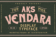 Aks Vendara + Extras, a Serif Font by Sitintahitam